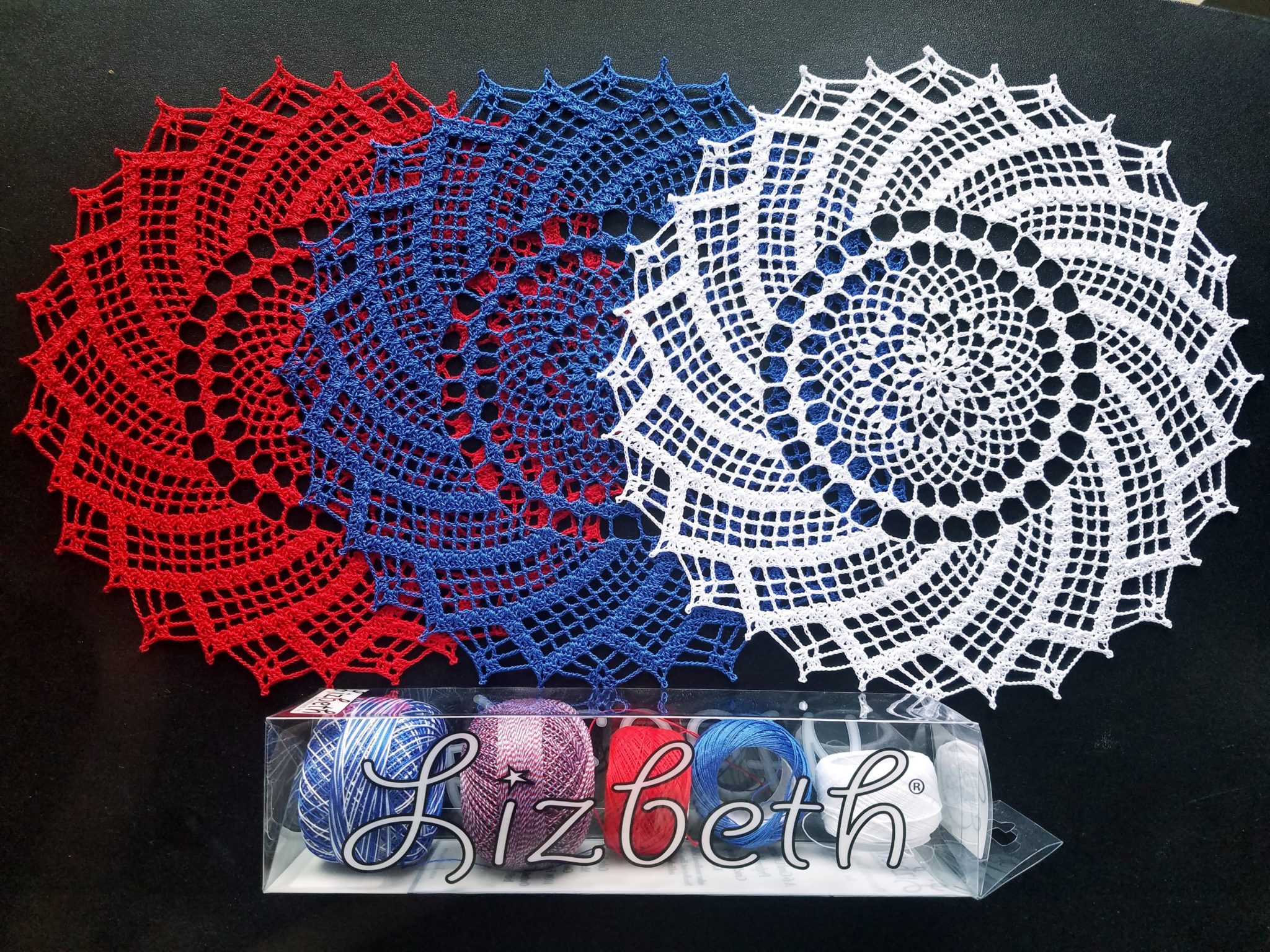 Red white blue crochet projects - HandmadebyRaine