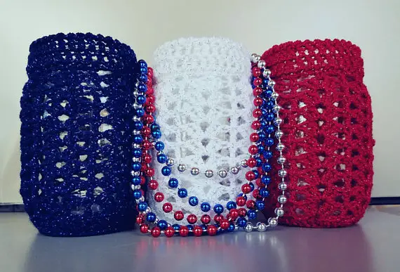 Red white blue crochet projects - HandmadebyRaine