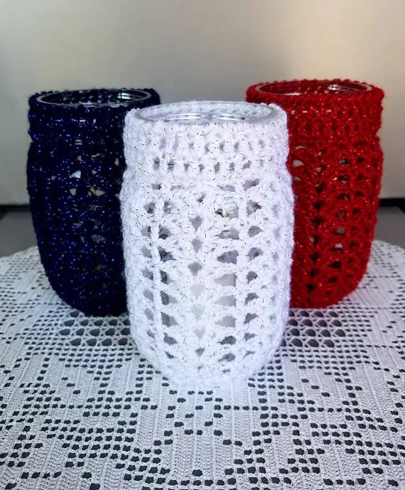 Red white blue crochet projects - HandmadebyRaine