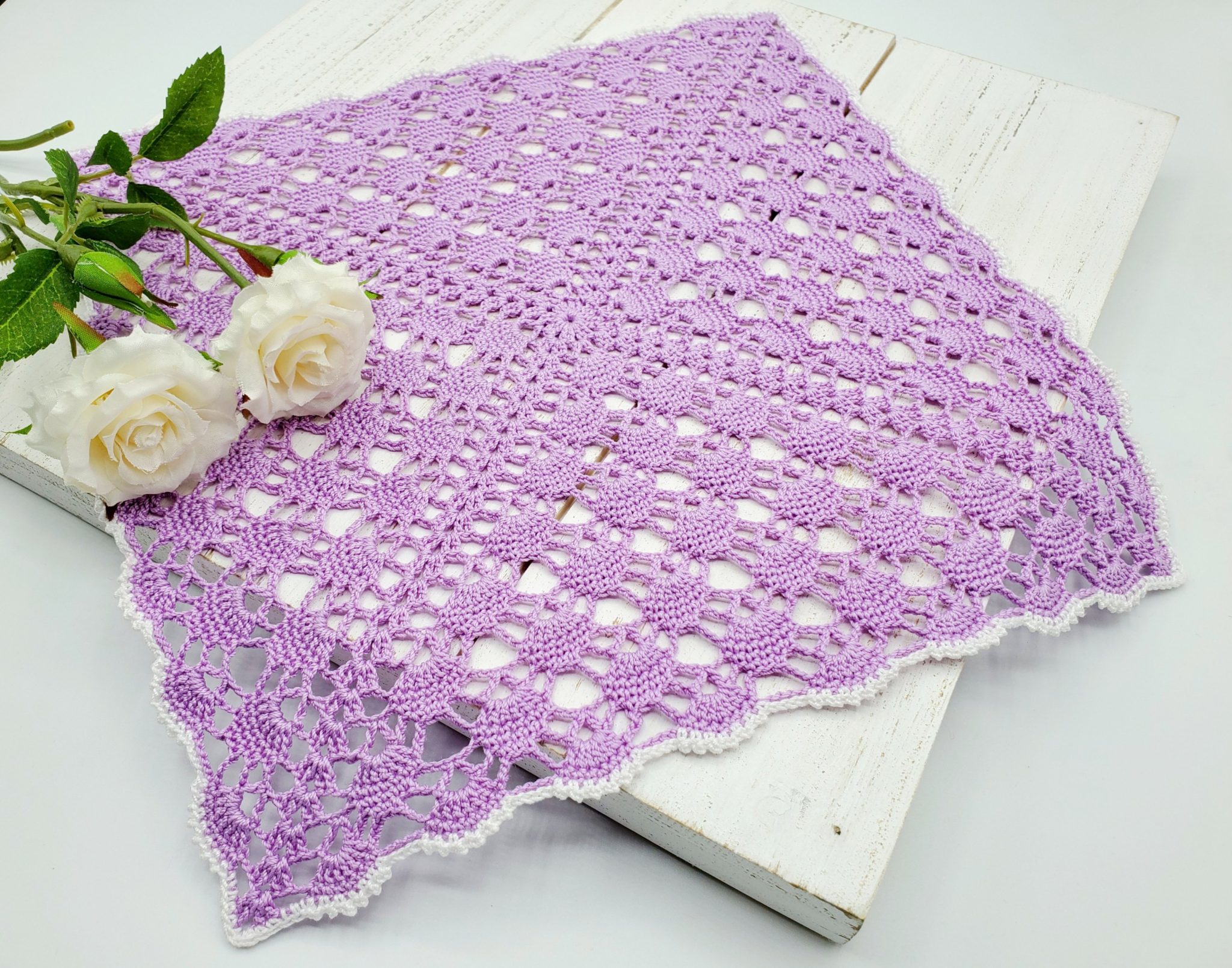 How to crochet square lace doily - HandmadebyRaine How to crochet square lace doily - HandmadebyRaine