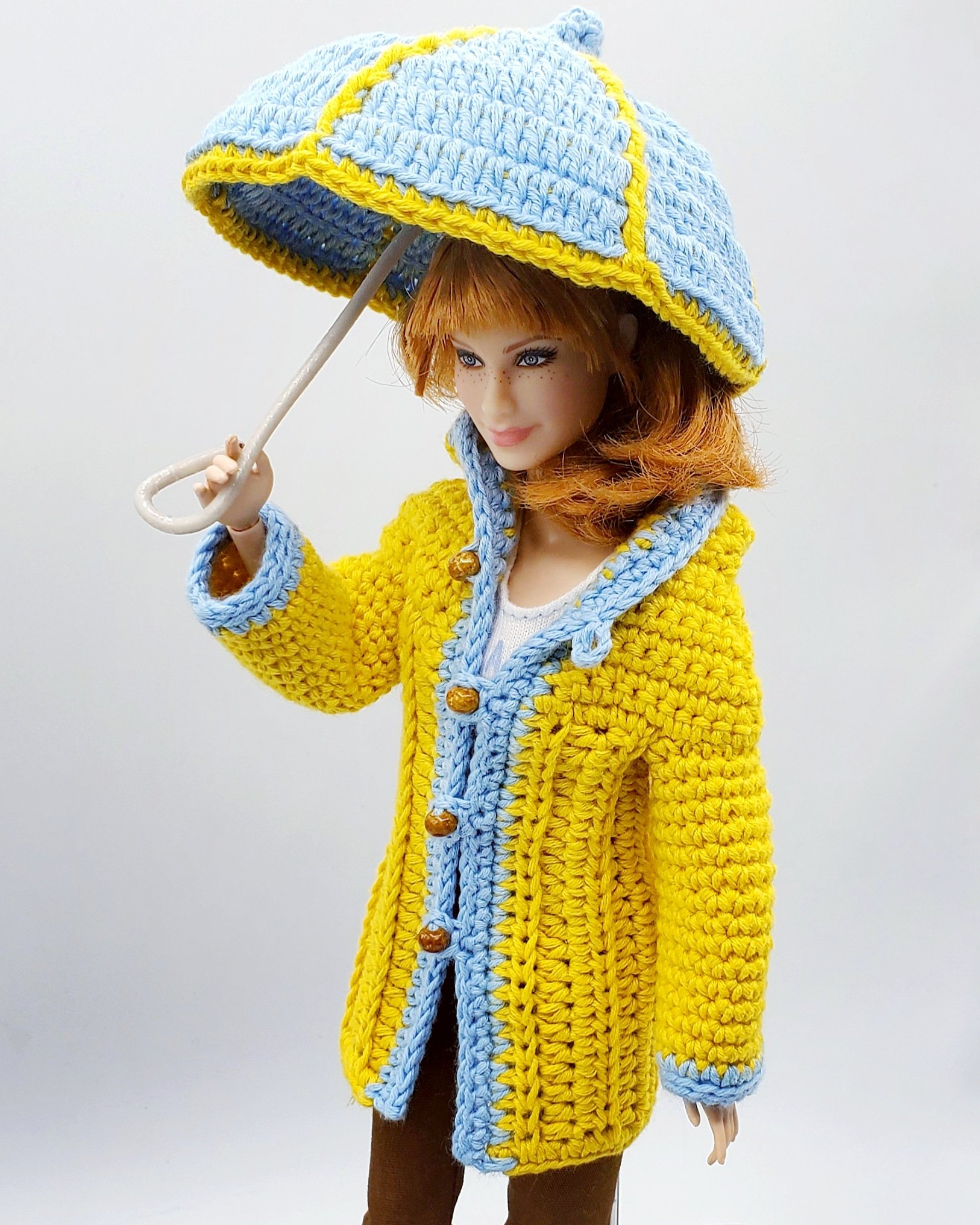 How to crochet Barbie umbrella - HandmadebyRaine
