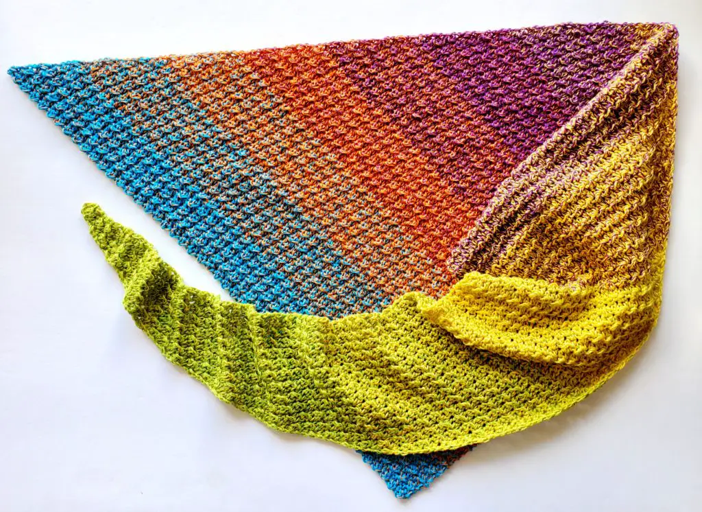 Rainbow Shawl - HandmadebyRaine