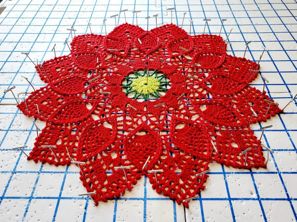 Poinsettia Doily - HandmadebyRaine