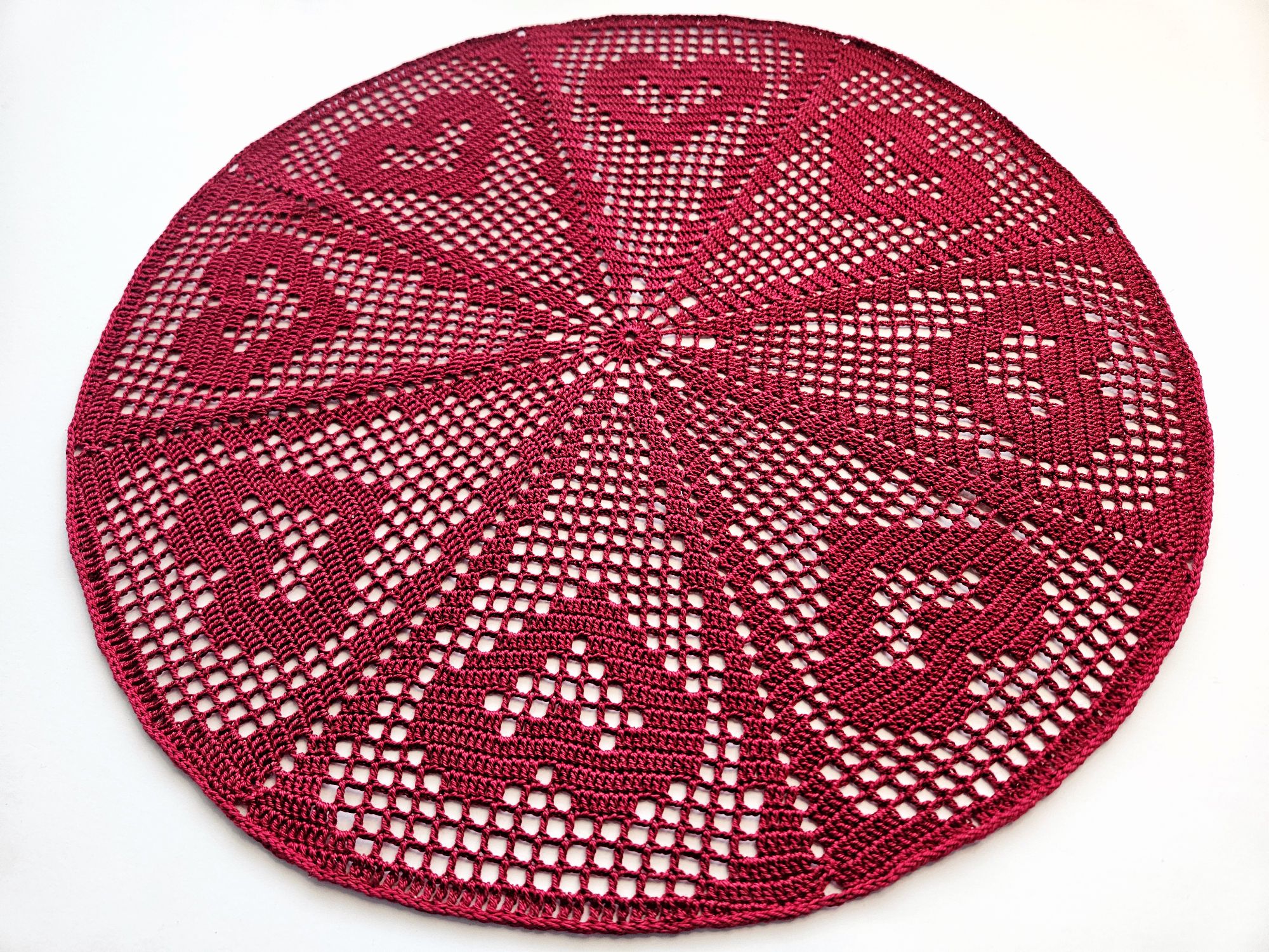 Heart Wheel Doily - HandmadebyRaine